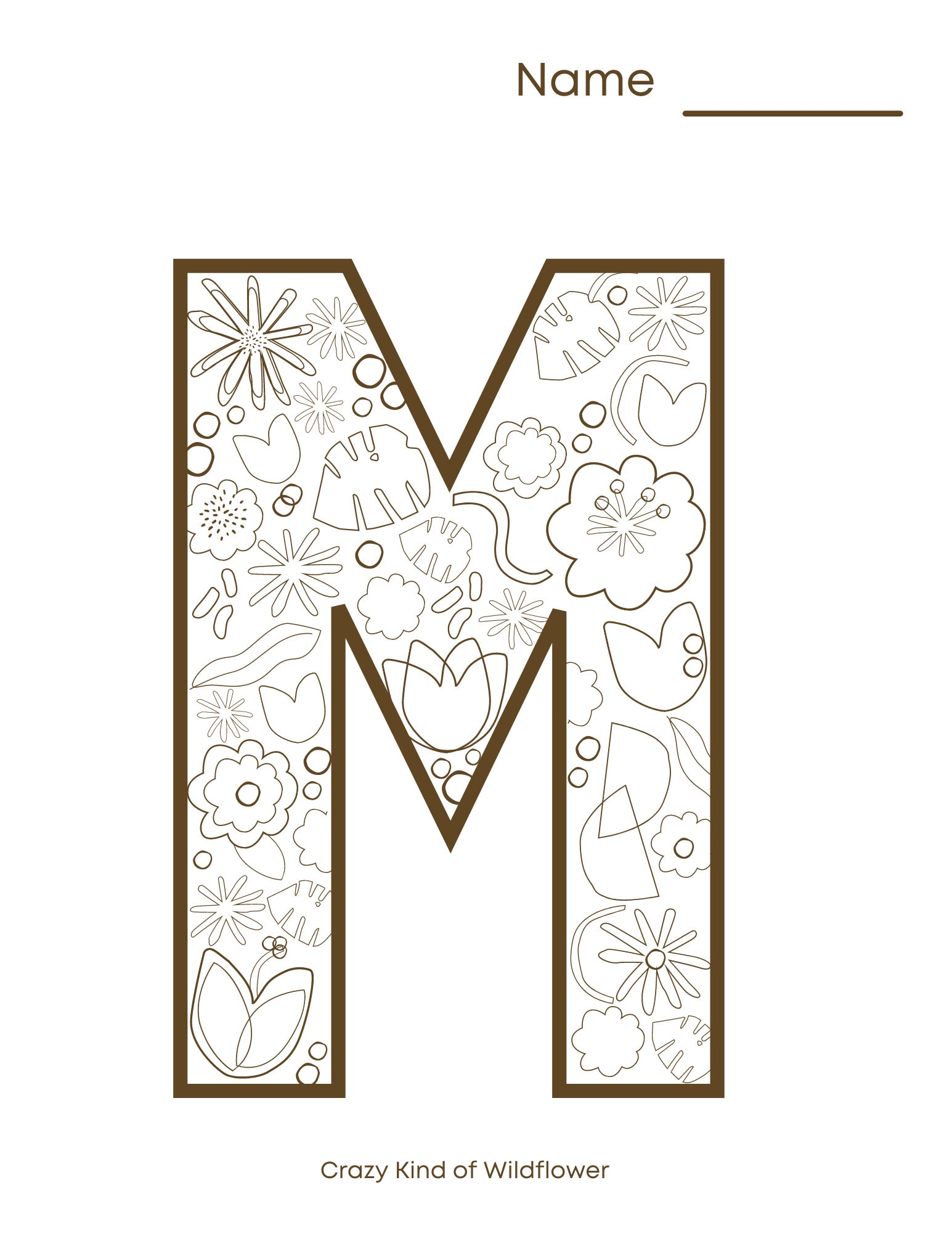 Alphabet Coloring Pages - Etsy