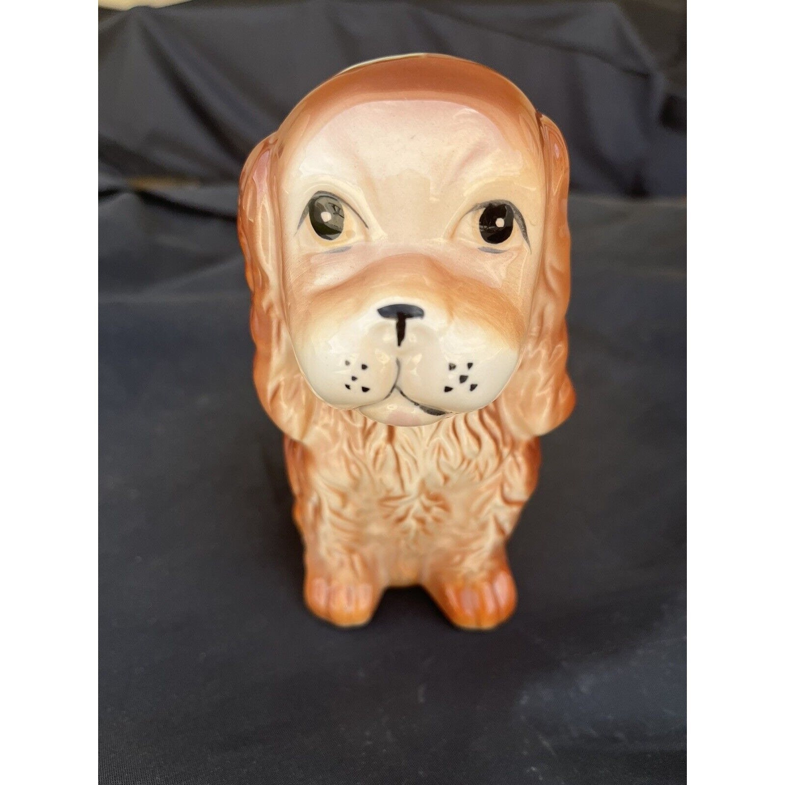 Vintage Cocker Spaniel Dog Planter Big Eyes Mid Century - Etsy