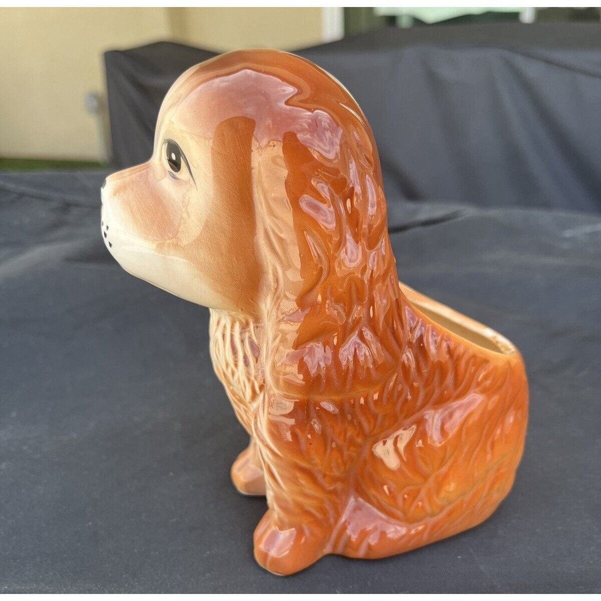 Vintage Cocker Spaniel Dog Planter Big Eyes Mid Century - Etsy