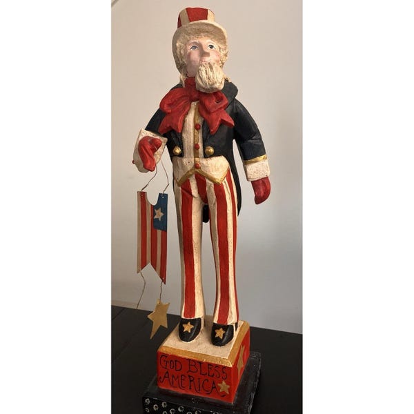 Uncle Sam Figurine - Etsy