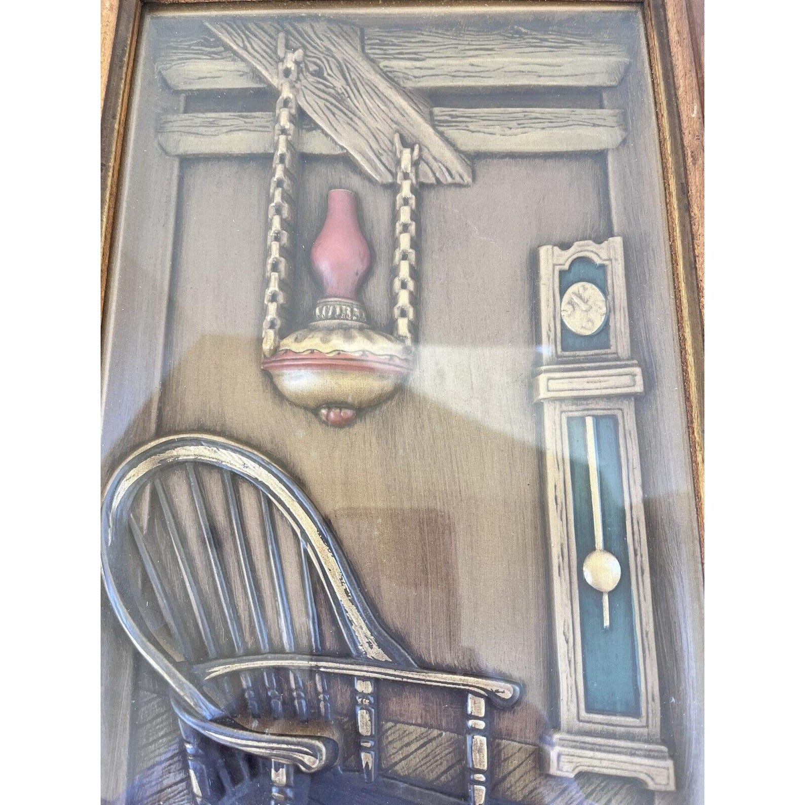 Mid Century Rustic Home Vintage Turner Wall Accessories Framed 3 D Art ...