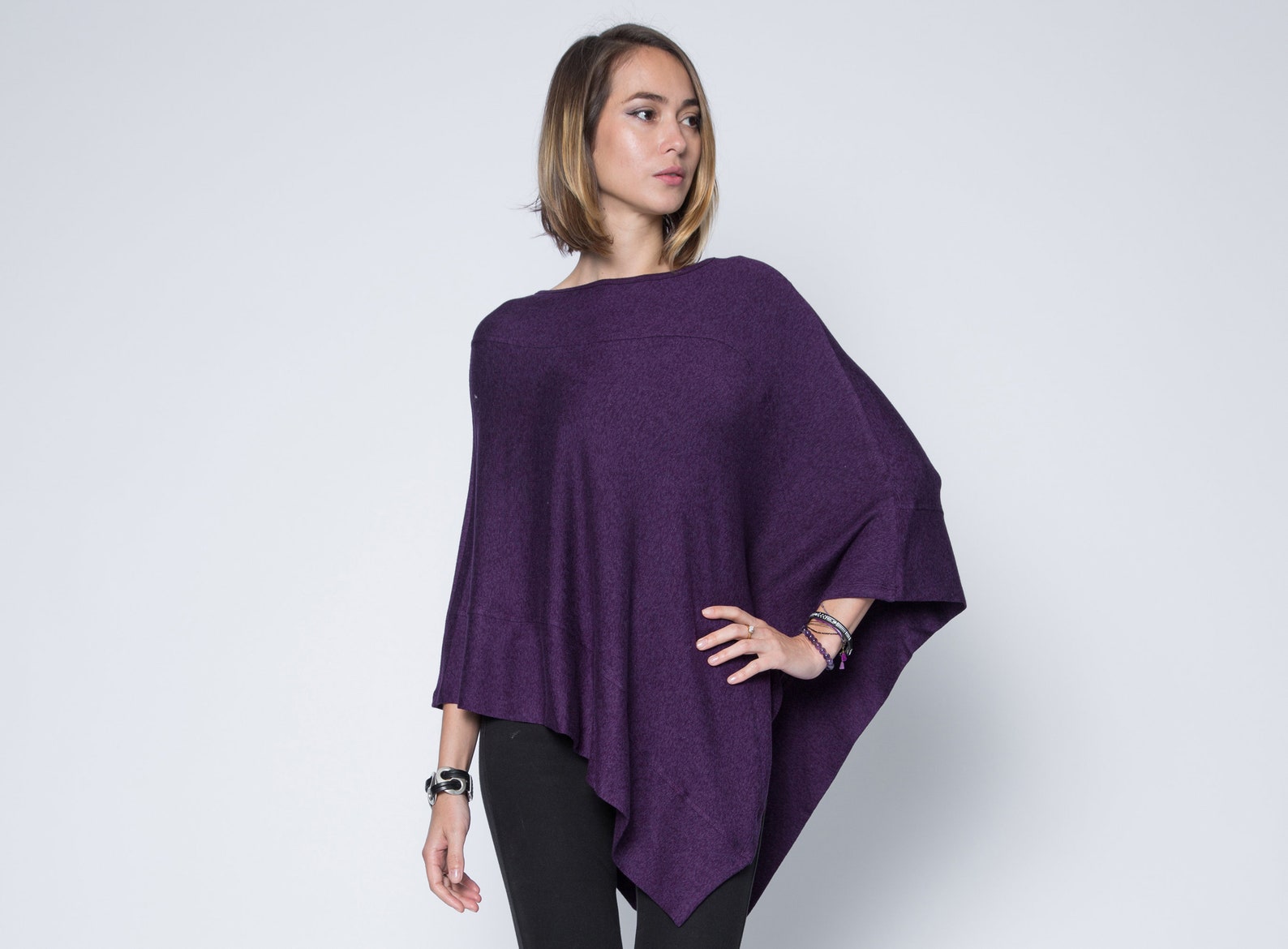 Poncho Shawl / Poncho Long / Gift Ideas for Her / Dressy Poncho ...