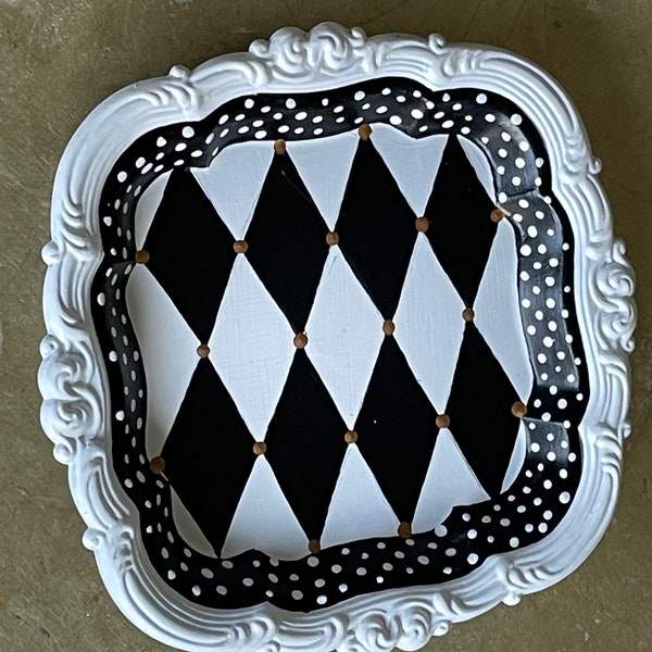 Harlequin Plates - Etsy
