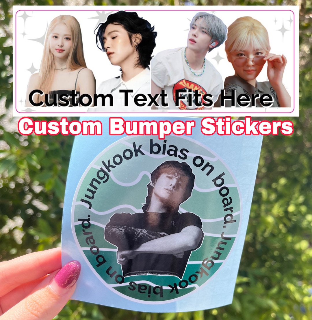 CUSTOM Kpop IDOL Bumper Sticker - Etsy