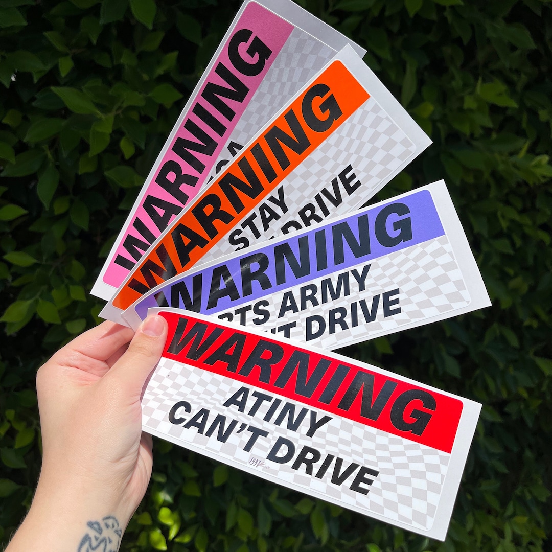 WARNING: Kpop Fandom Can't Drive (bumper Stickers) - Etsy
