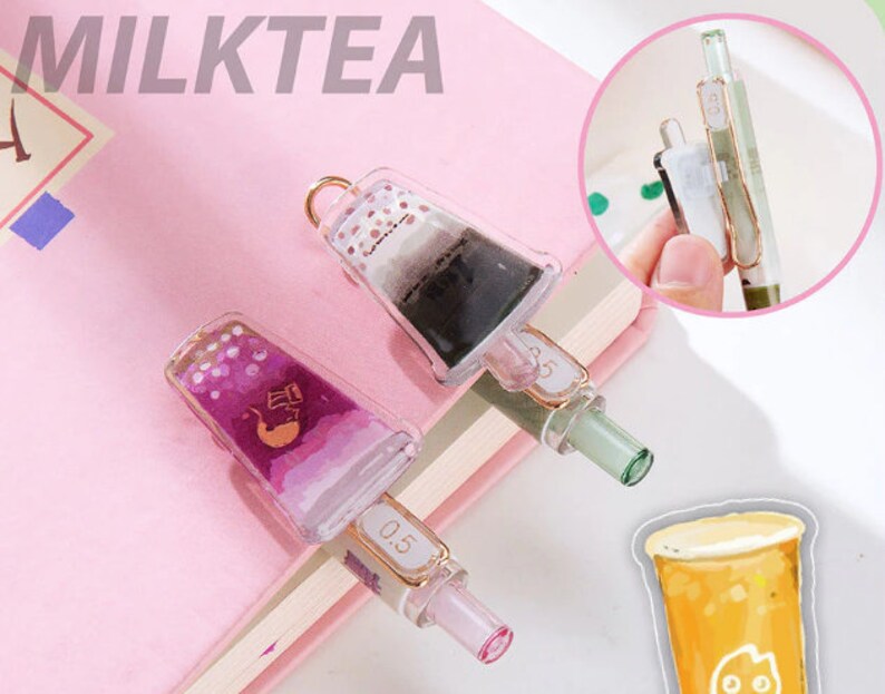 1 Pen. Kawaii. Starbucks. Bubble Tea. Milk Tea. Writing - Etsy