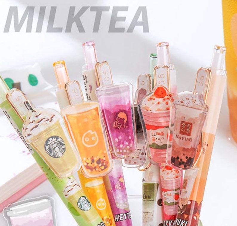 1 Pen. Kawaii. Starbucks. Bubble Tea. Milk Tea. Writing - Etsy