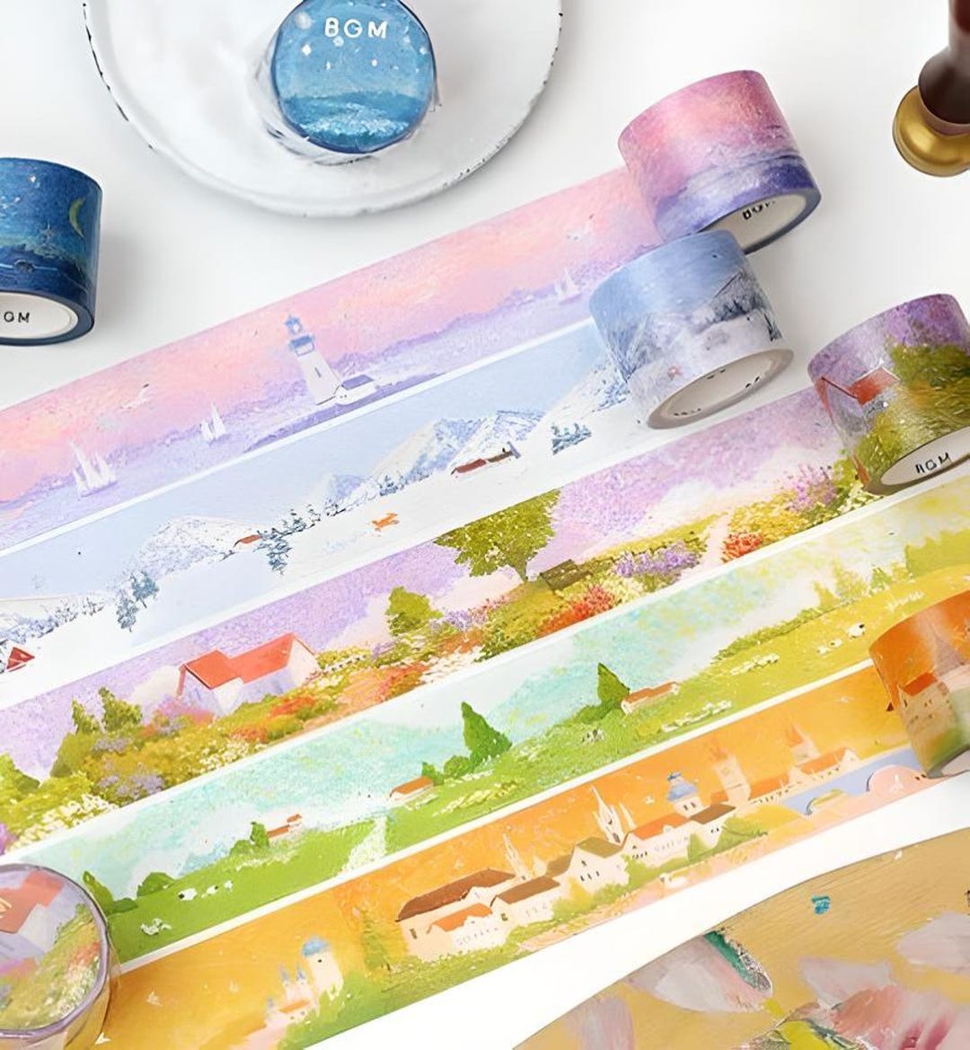 BGM. Oil Painting DOTTED Series. Landscape. World Countries. Gold ...