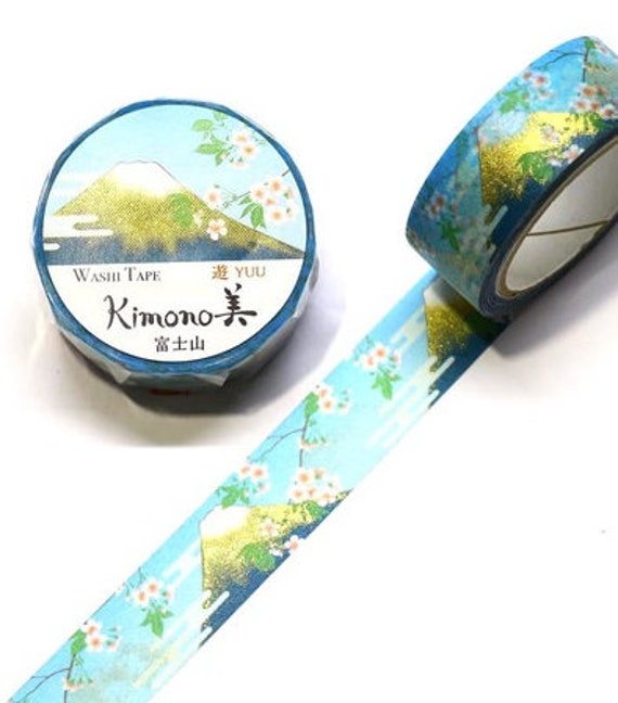 Japanese Foil KIMONO Edition Washi Tape/ Masking Tape With | Etsy