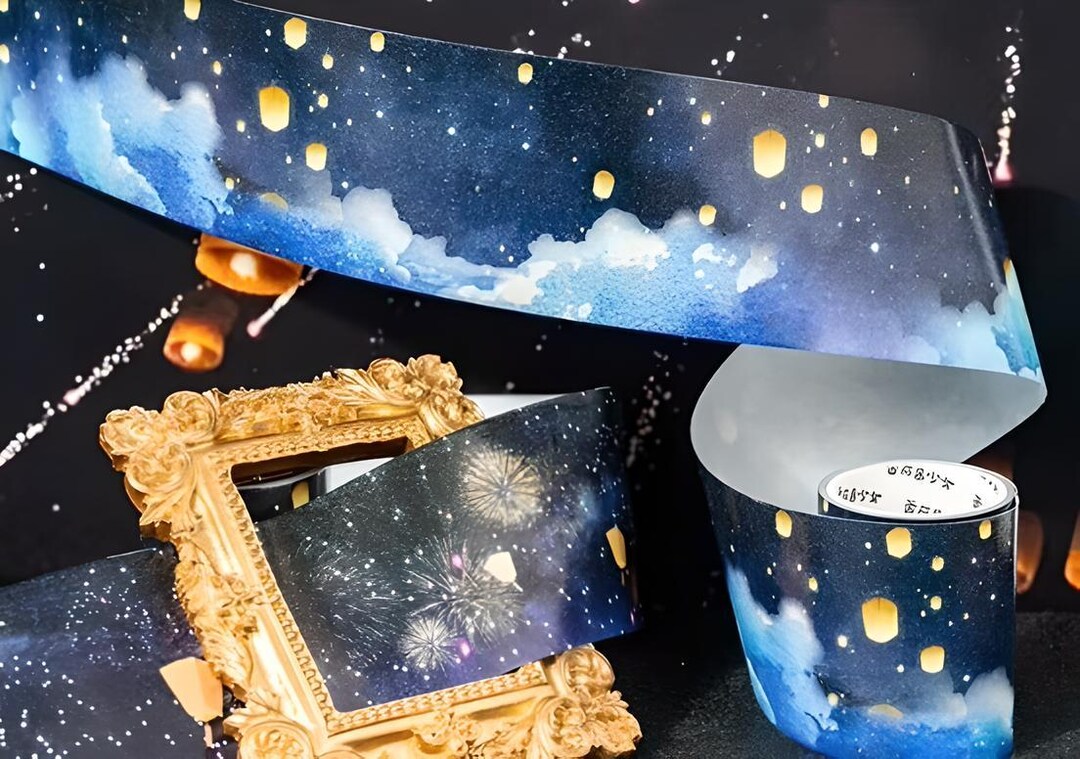 Lantern Festival. Washi Tape. Fireworks. Moon. Paper Lanterns. Stickers ...