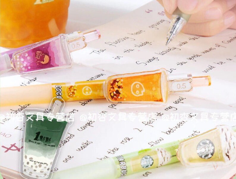 1 Pen. Kawaii. Starbucks. Bubble Tea. Milk Tea. Writing - Etsy