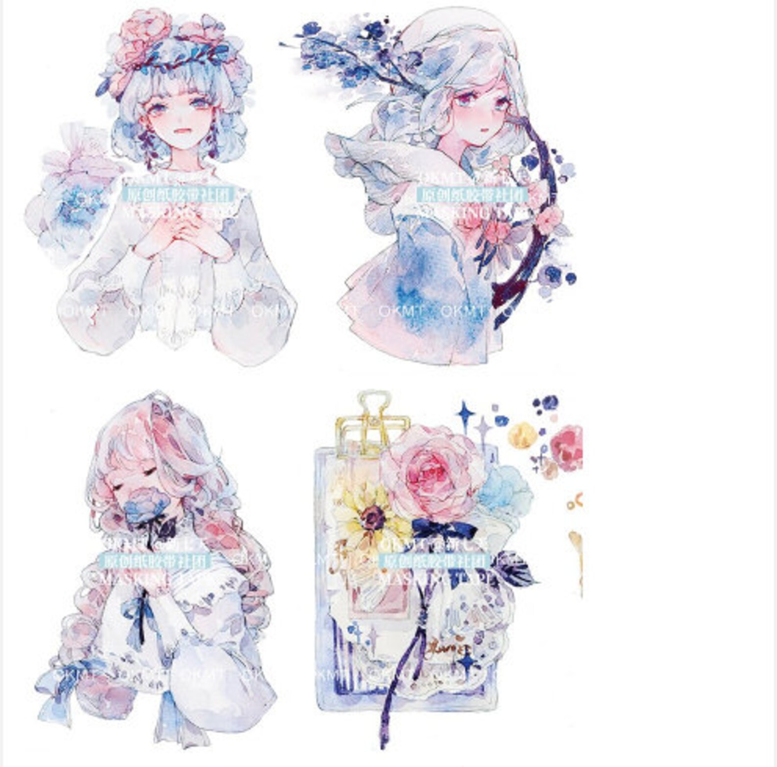 4 Designs. DIY. Washi Tape. Anime. Kawaii. Boy. Girl. Graduate School ...