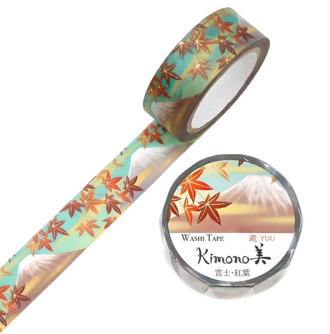 New 2025 Kamiiso, Kimono, Washi Tapes. Cranes. Mt.fuji. Spring. Fall ...
