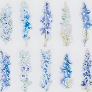 20 Strip Stickers. Plants and Flowers Stickers. Plant Stem. Branches ...
