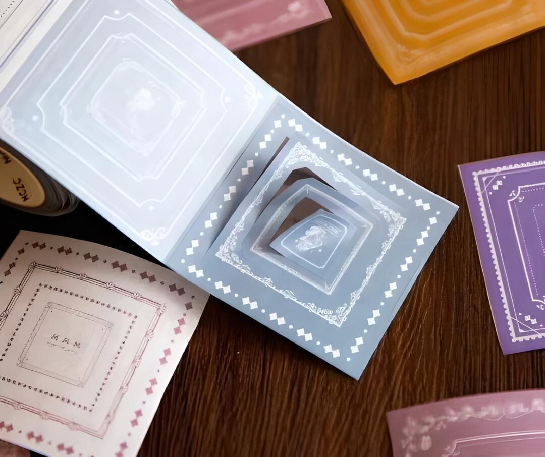 80 Square, Frame Stickers Roll. Scrapbooking. Basic Supply. - Etsy
