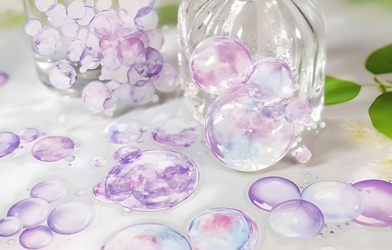 10 Glossy, Soap Bubbles Stickers. PET Material. Faceted. Bubbles. - Etsy