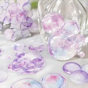 10 Glossy, Soap Bubbles Stickers. PET Material. Faceted. Bubbles. - Etsy