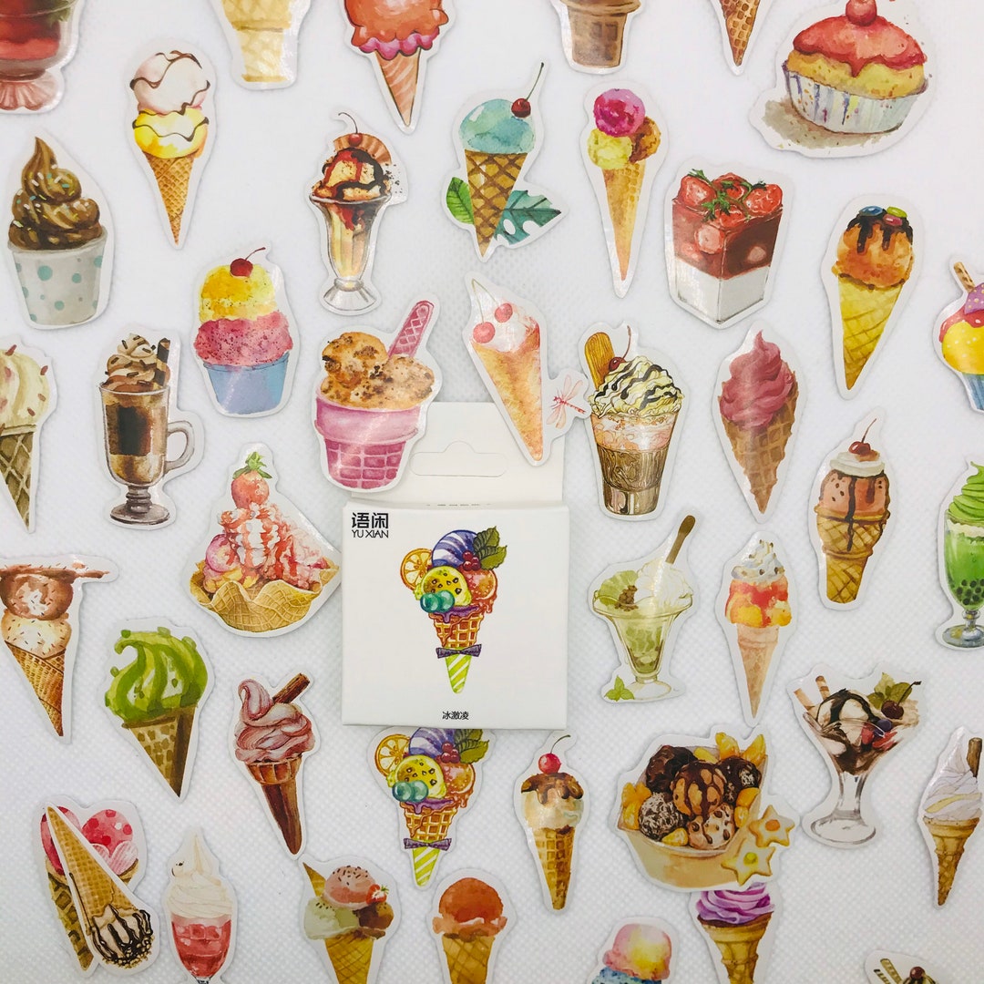 Gelato and Summer Stickers Pack. - Etsy