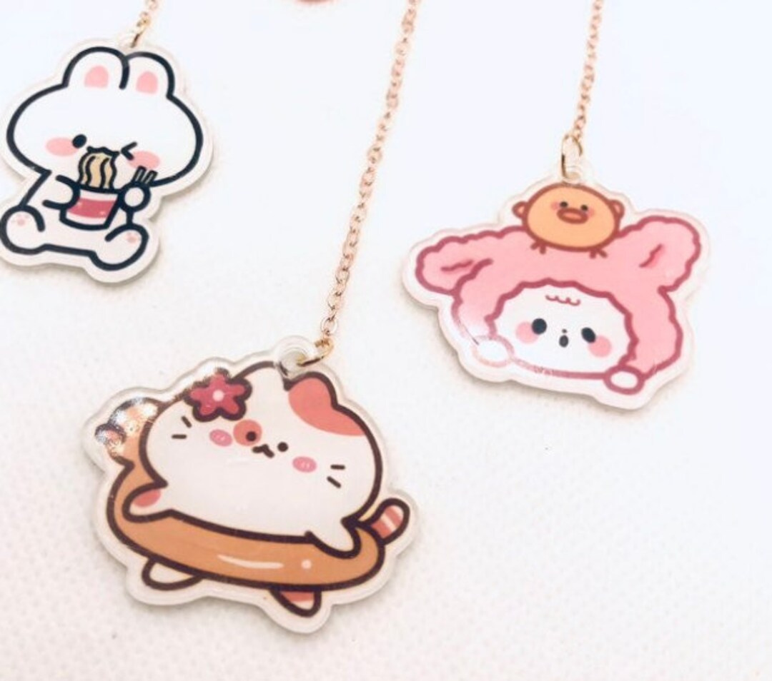 Golden Rose Chain Bookmarks With Bunny Charms. - Etsy