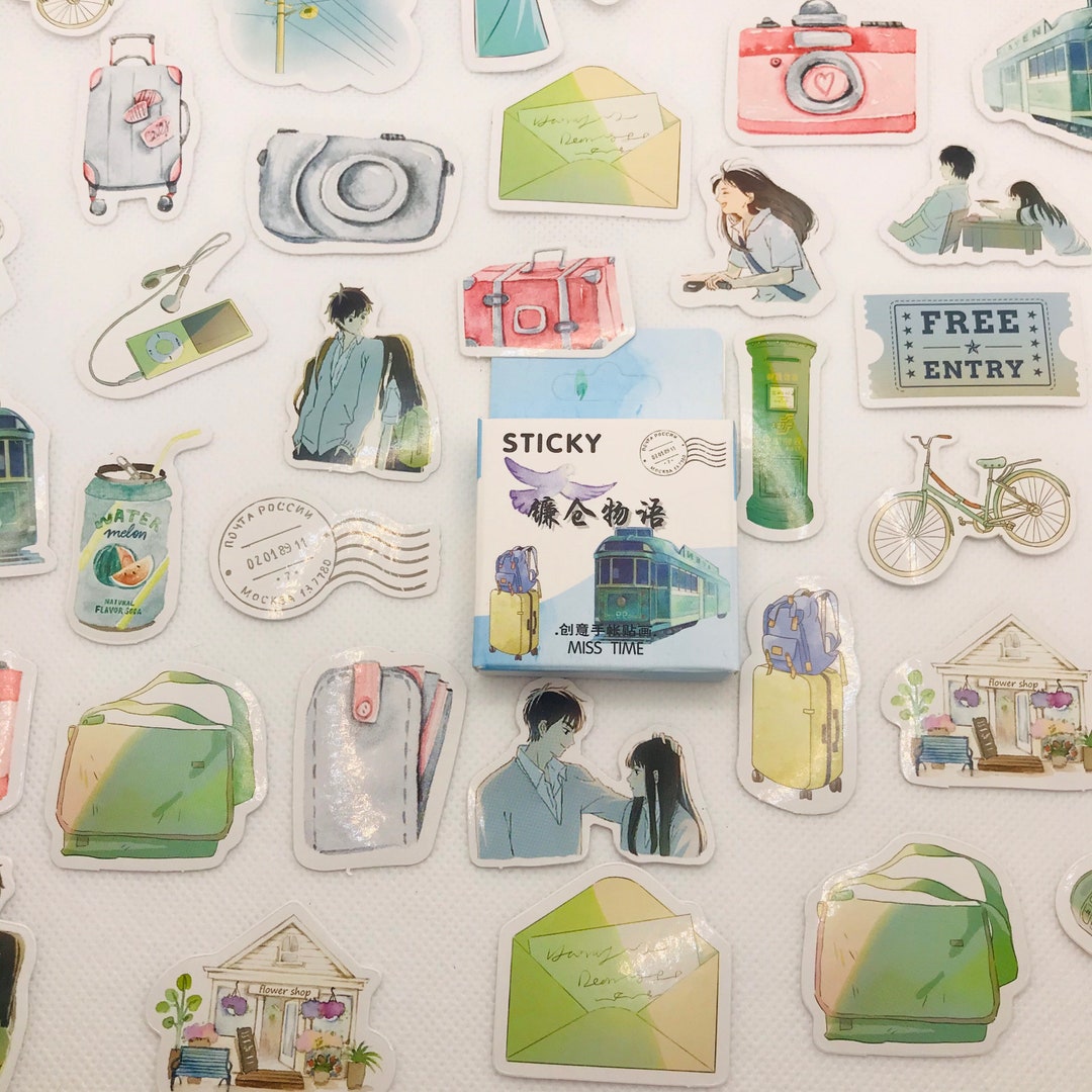 Manga Anime Couple Stickers. A Love Story. - Etsy