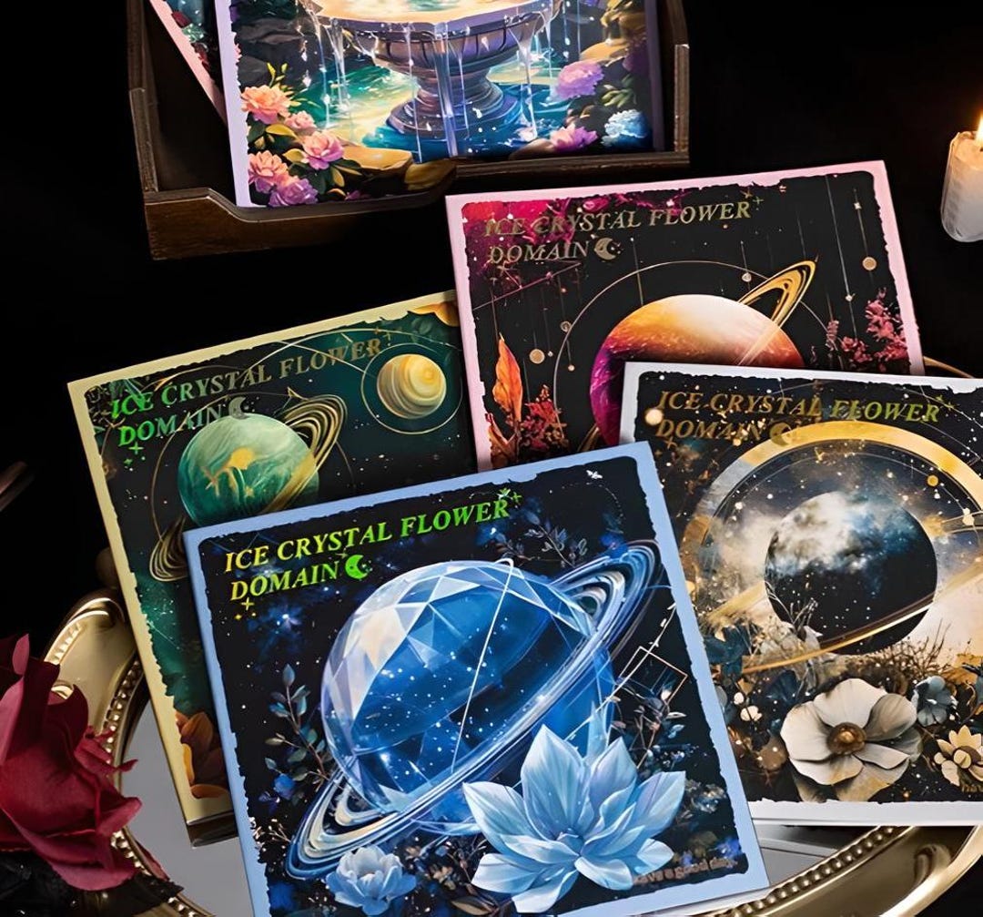 30 Loose Scrapbooking Ephemera Paper Sheets. Fantasy. Celestial ...