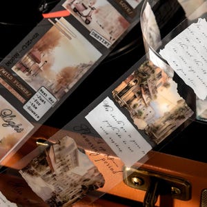 Script, Calligraphy, European Parks, Ocean, Cities Scenery, PET Tape ...