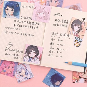 Manga, Anime Girls Stickers. Planner, Journal Supplies. Stationery - Etsy
