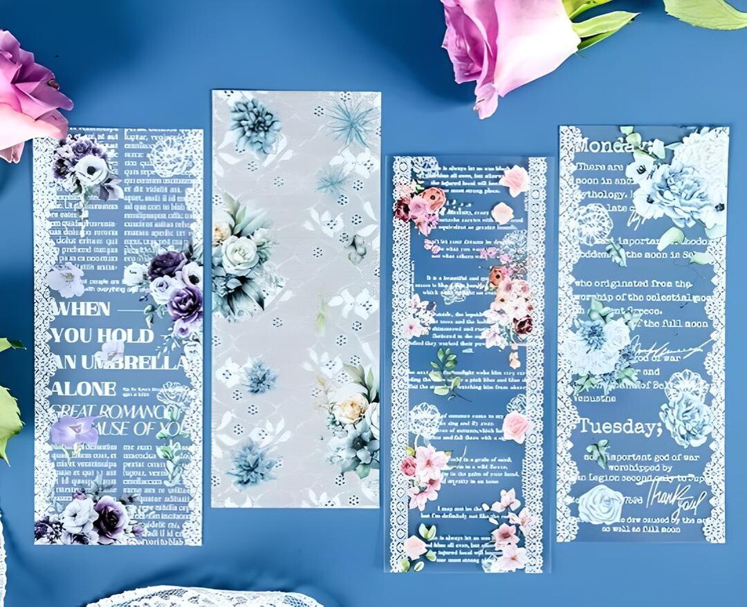 20 Sheets, Lace Designs, Script, and Flowers, Scrapbooking, PET ...