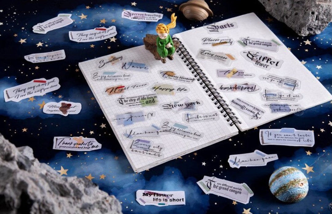 40, PET Stickers. the Little Prince. Book Words Stickers. Mood Stickers ...