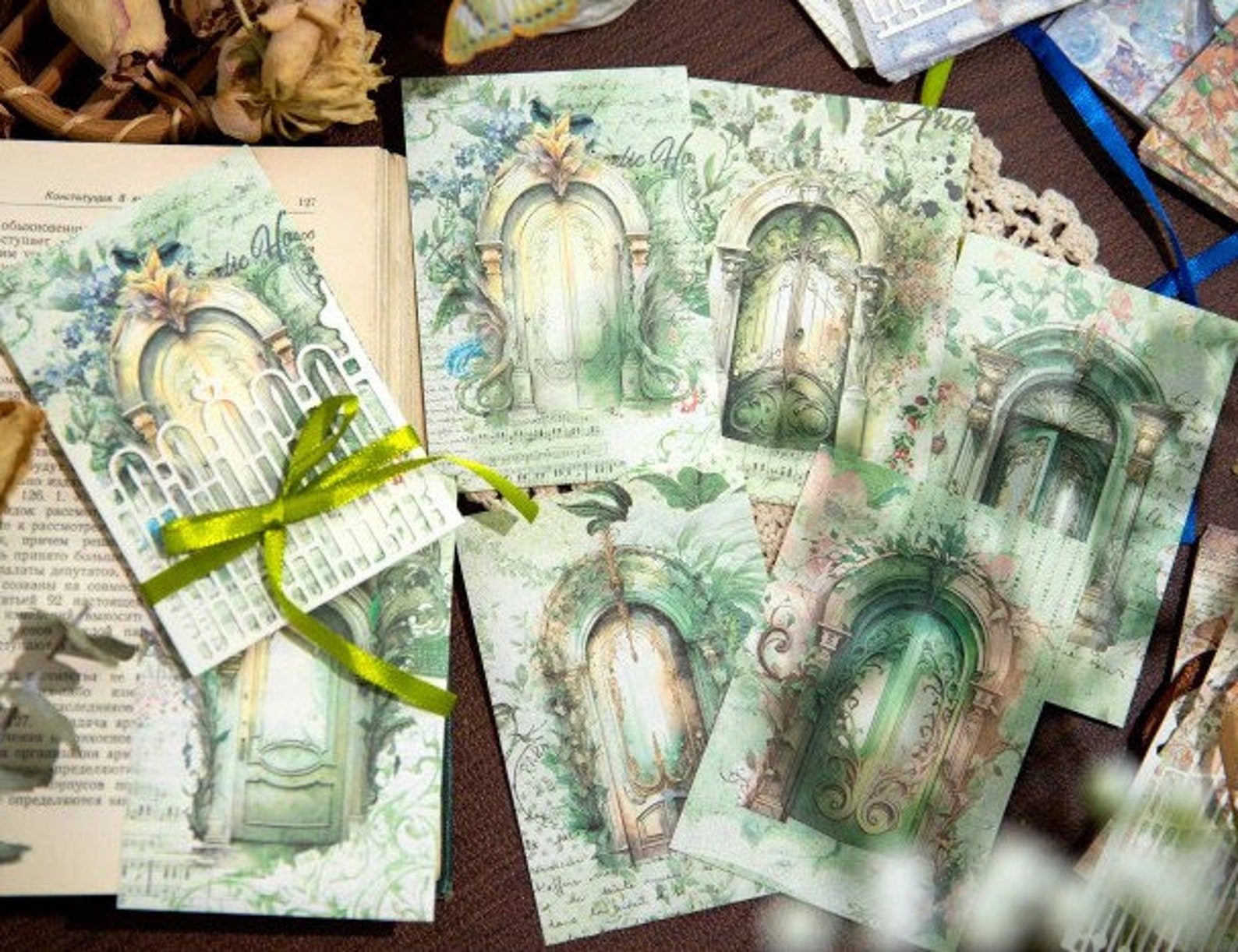 30 Decorative Paper Sheets. Background. Scrapbooking. Watercolor ...