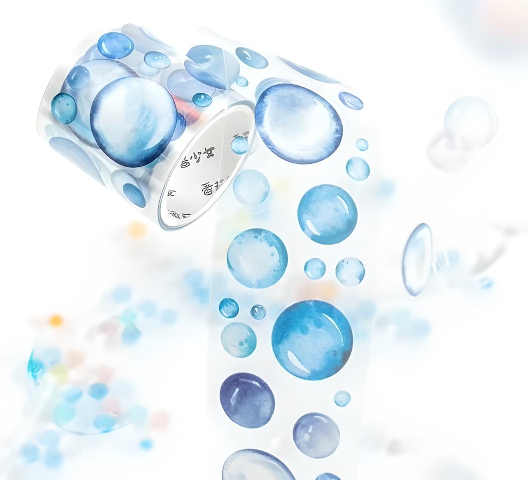 Precut, Soap Bubble Stickers. PET. Matte. Stationery. Water Bubbles ...