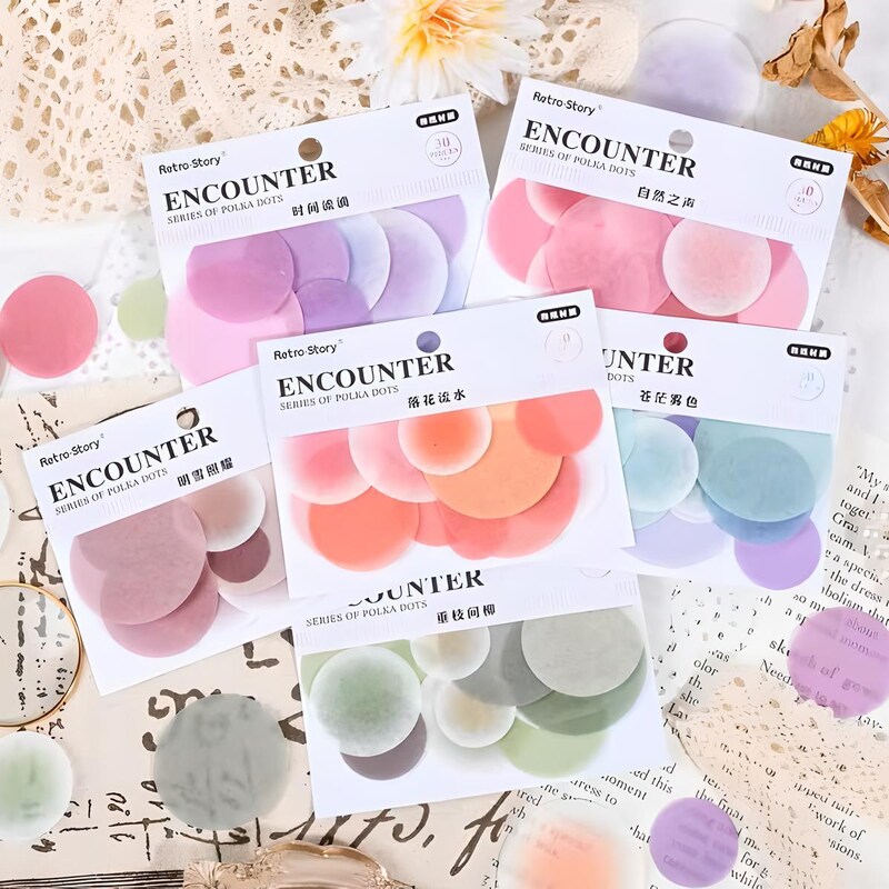 Polka Dot Labels - Etsy