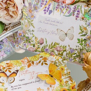 15 Gilded Page Border Stickers. PET. Flowers. Tulips. Field. Spring ...