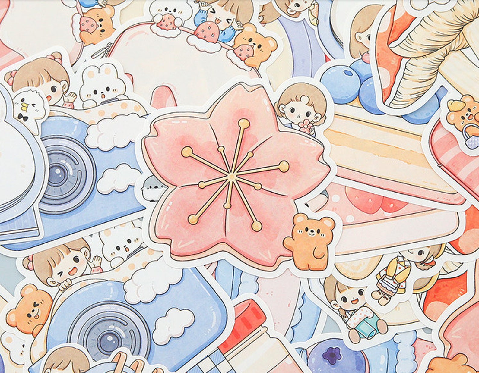 100 Loose Paper Sheets Memos. Kawaii Cartoon. Japanese - Etsy