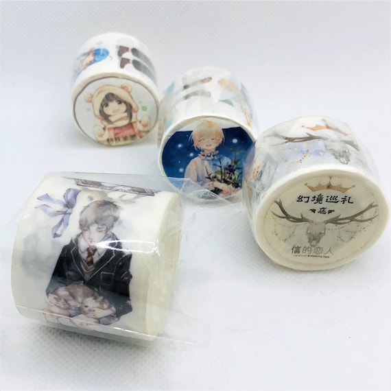1 Roll Anime Boy Girl Manga Washi Tape. Fantasy. - Etsy