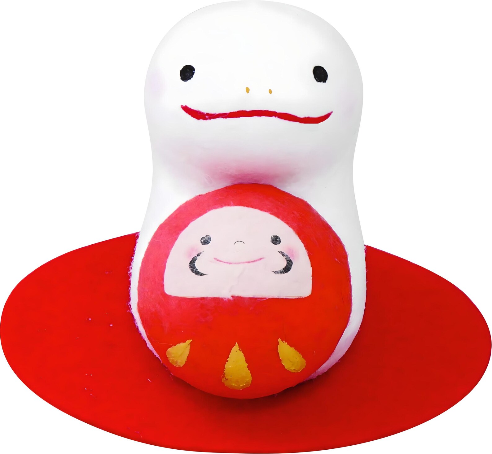Japanese Snake Figurine. Year of the Snake. Lucky Charm. Daruma Doll ...