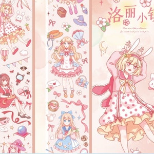 1 Roll, Washi Tape. Kawaii, Anime, Manga, Girl. Cartoon. Release Paper ...