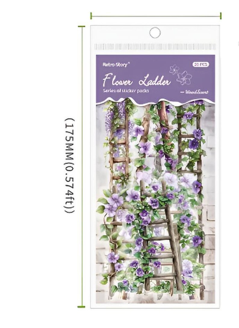 20 PET Stickers. Courtyard. Flower. Ladder. Wooden Ladder. Vine. Plants ...