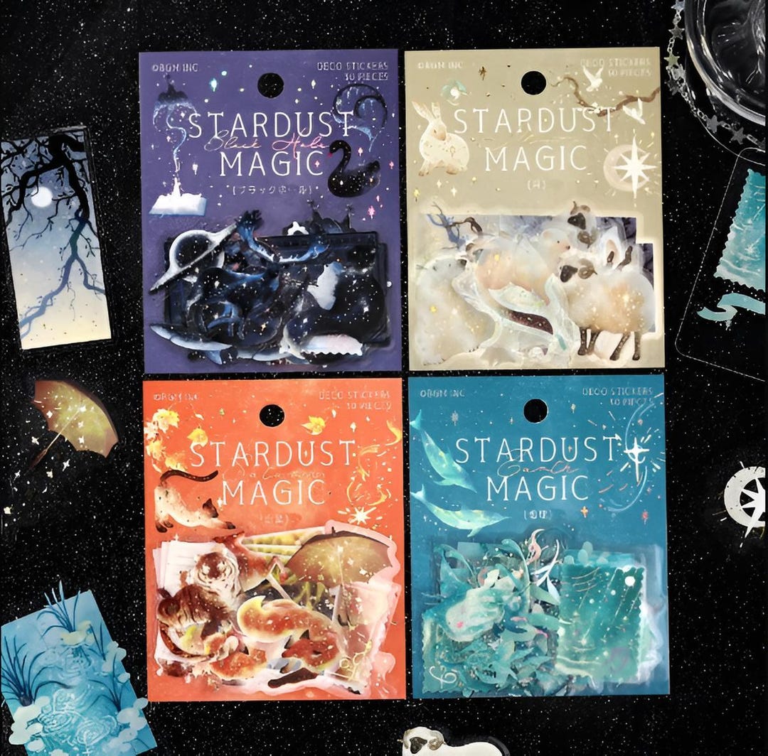 BGM. PET Stickers. Fantasy. Magical Animals. Stamps. Stationery ...