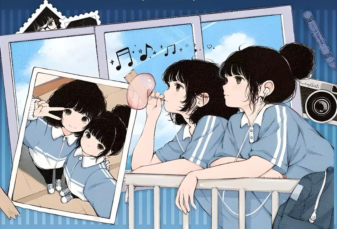 4 Designs. Anime Girls. Japanese Students. 80s. Retro. Waking Up. Tired ...