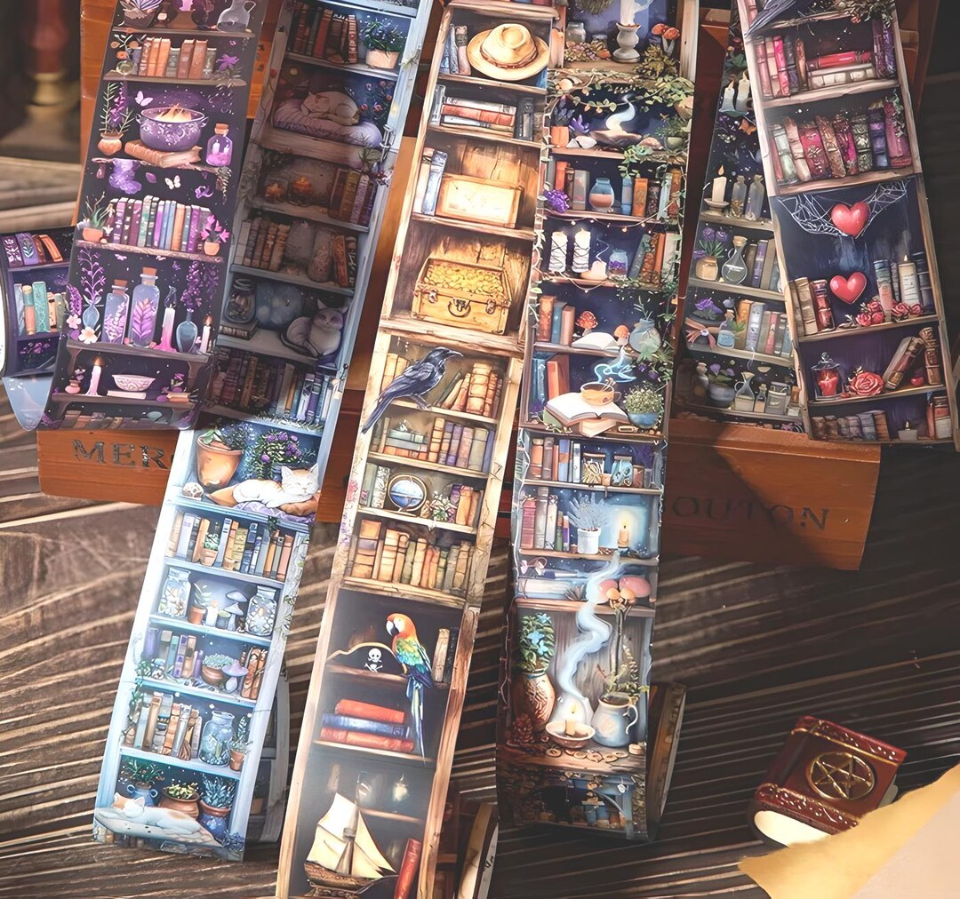 Halloween. Magic. Witch. Potions. Magic Books. Cat. PET Tape. Stickers ...