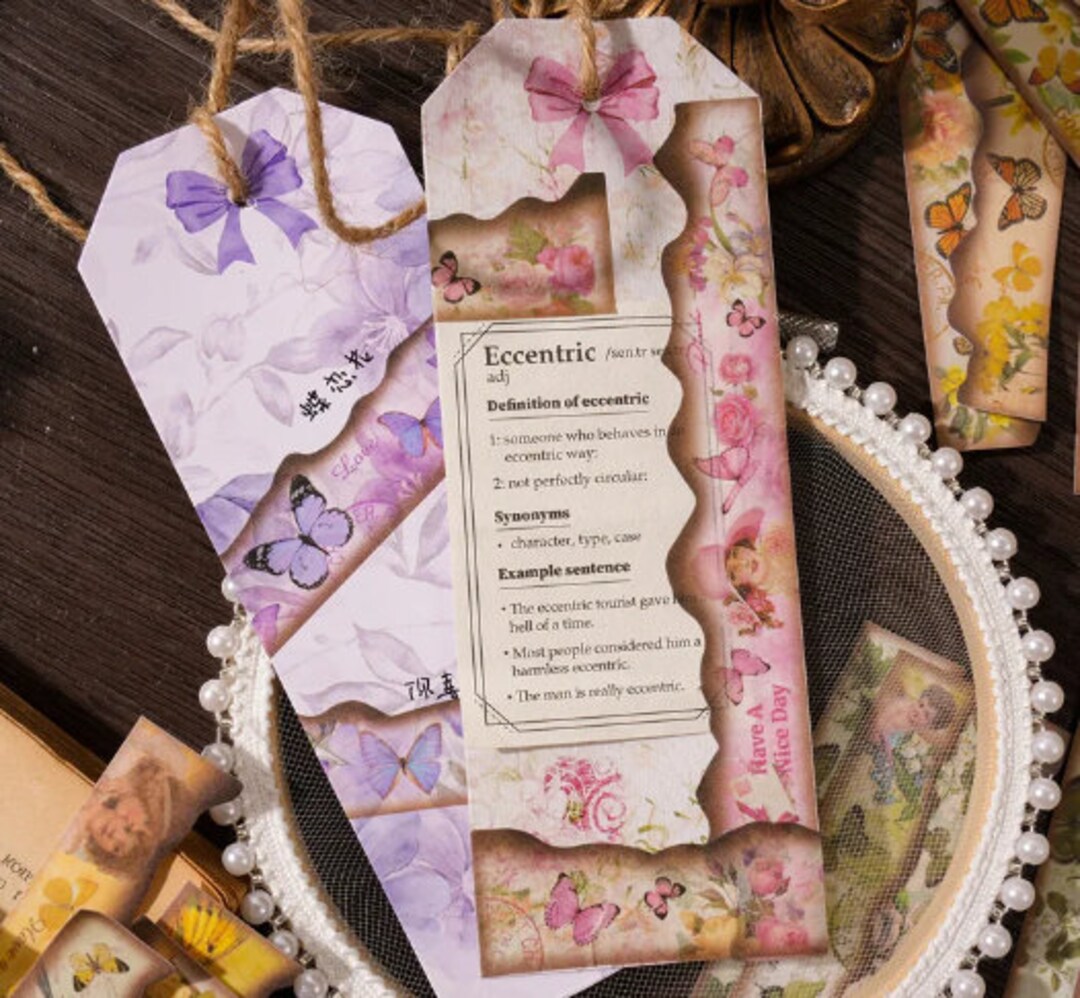 20, Retro, Page Border Stickers. Embellishments. Butterfly. Die Cut ...