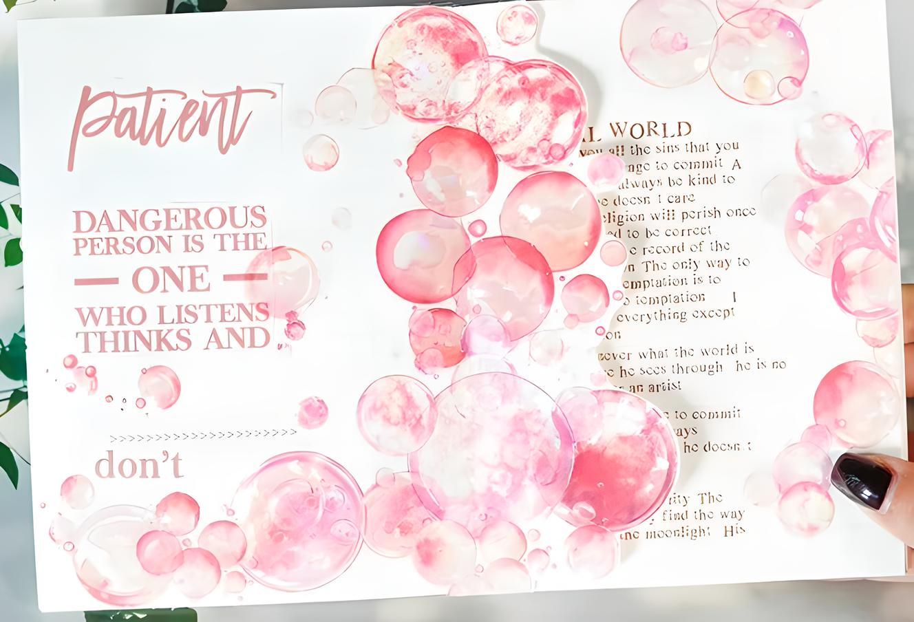 10 Glossy, Soap Bubbles Stickers. PET Material. Faceted. Bubbles. - Etsy