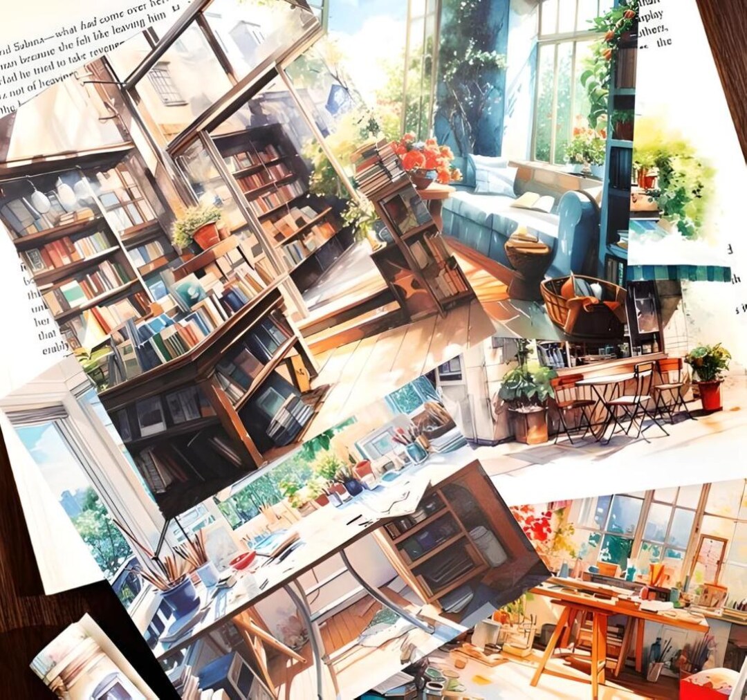 3 Designs. Material, Decorative Paper. Collage. Scrapbook. Scenery ...