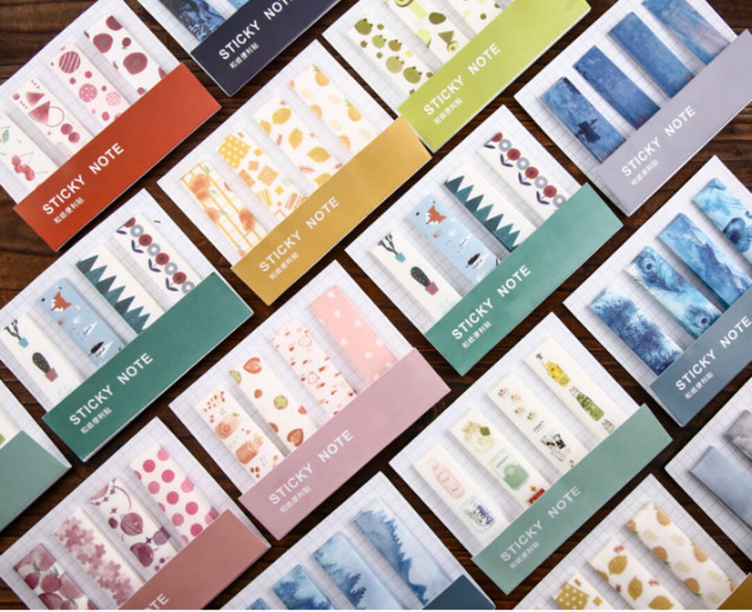 1 Envelope 80 Washi Strip Stickers. Sticky Note. Memos. Page - Etsy