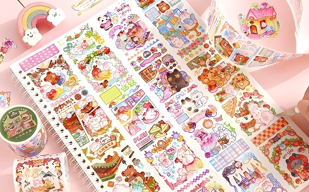 Special Ink. Kawaii Anime Cartoon Rabbit Washi Tape. Paper - Etsy