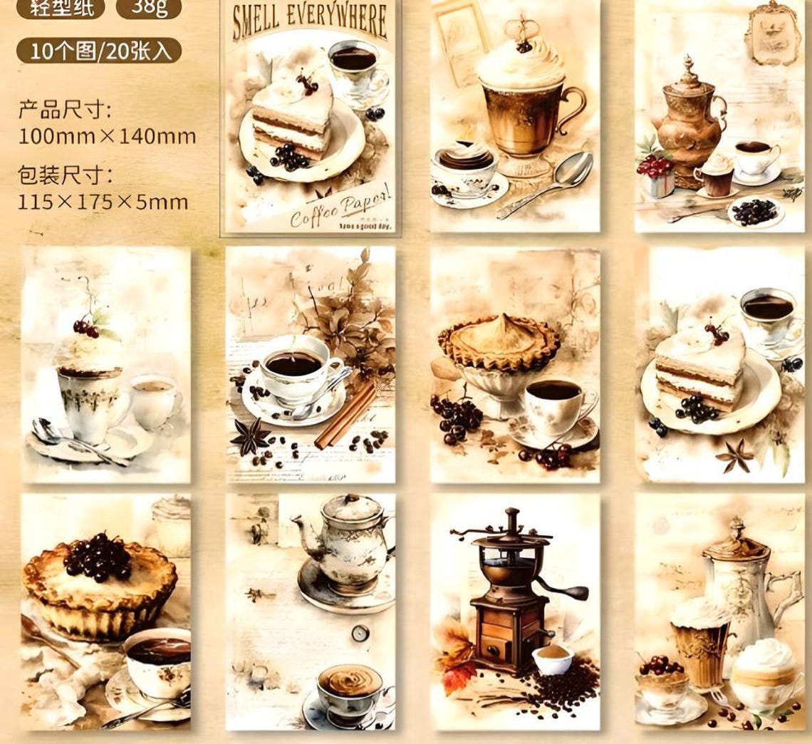30 Coffee, Decorative, Material Paper, Scrapbooking Paper. Coffee Shops ...
