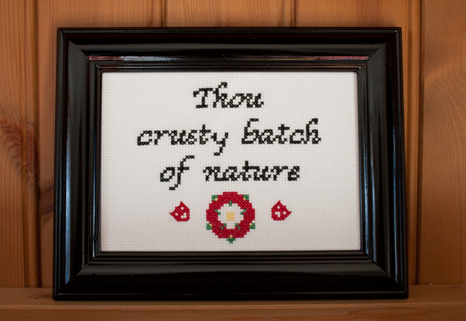 Thou Crusty Batch of Nature, Shakespearean Insult PDF PATTERN ONLY - Etsy