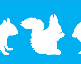 Squirrel Stencil | Etsy