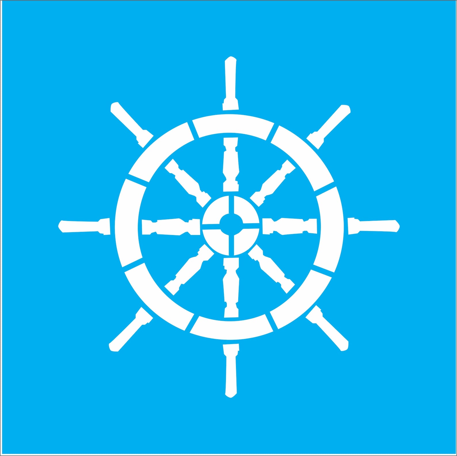 Ships Wheel Stencil - Ships Wheel - Sailboat Wheel - Sailing Ships ...